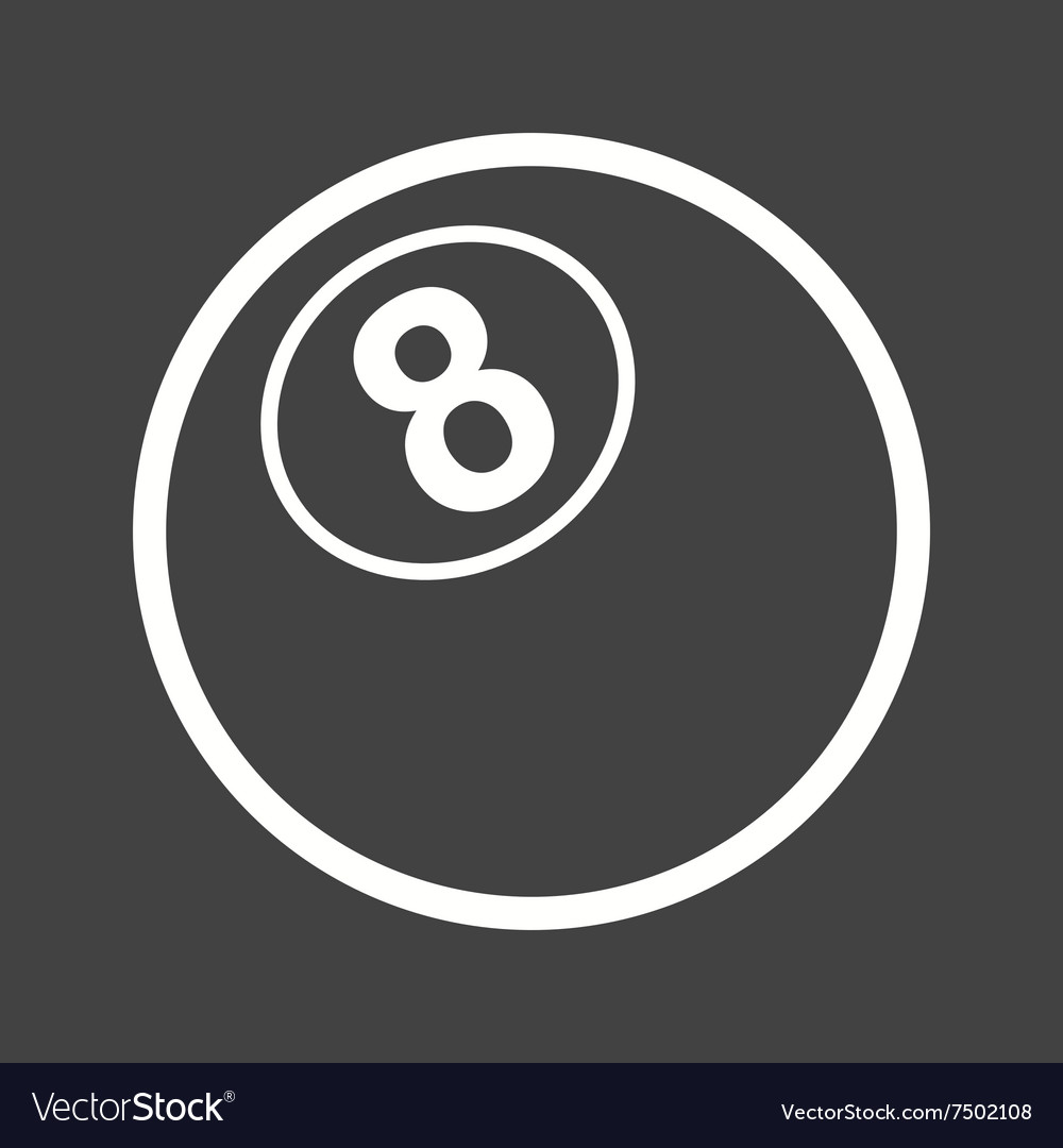 Eight ball Royalty Free Vector Image - VectorStock
