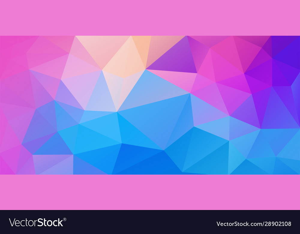 Flat abstract multicolor triangle geometric Vector Image