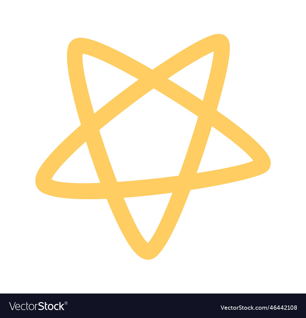 Lined star icon Royalty Free Vector Image - VectorStock