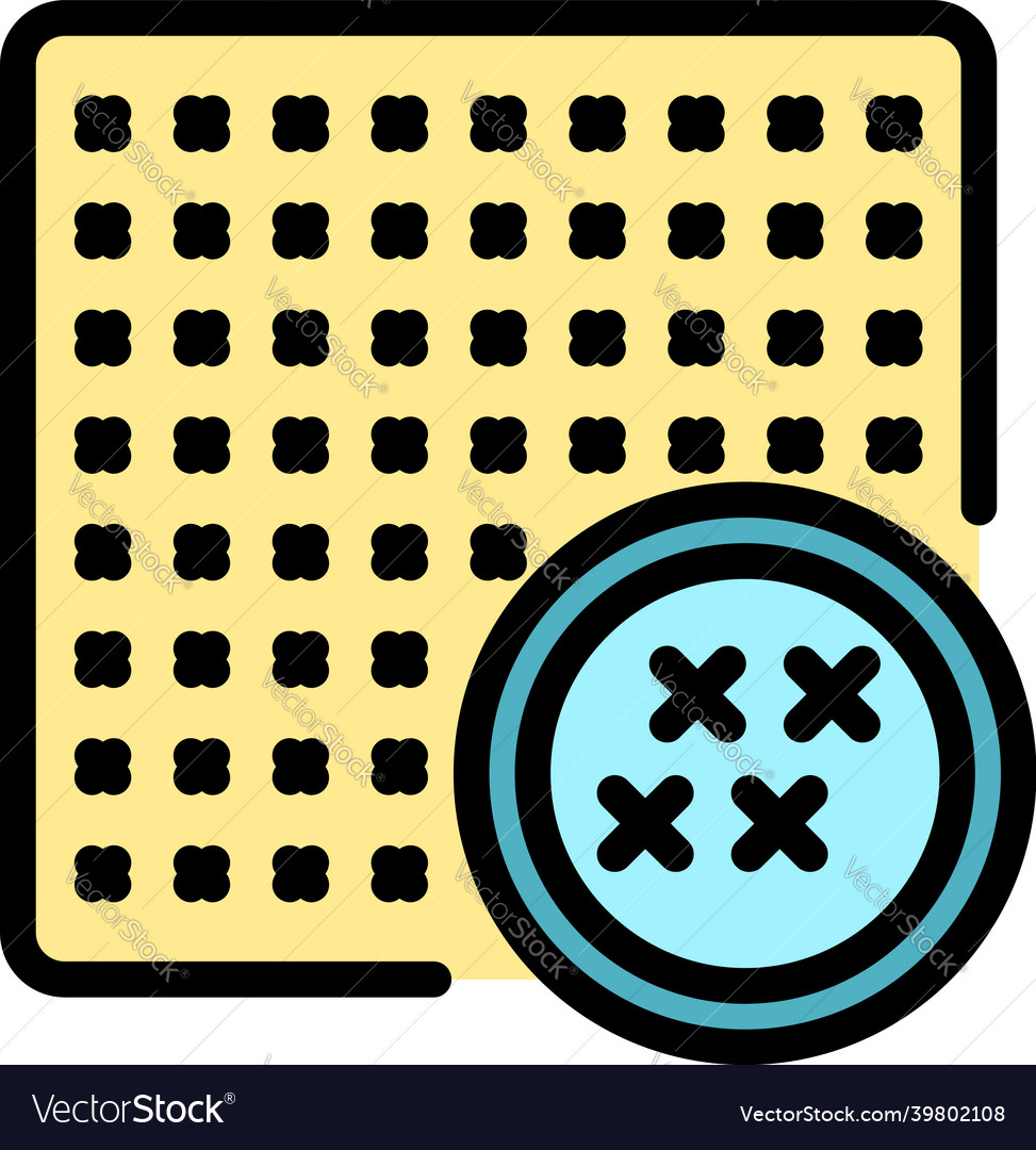 Protection Cipher Icon Color Outline Royalty Free Vector