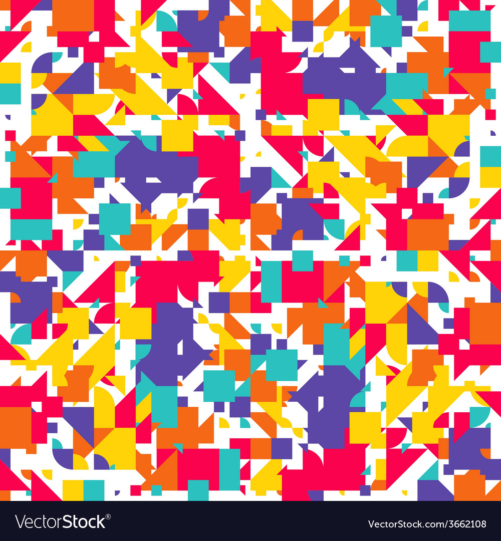 Seamless geometric vintage pattern with triangles Vector Image