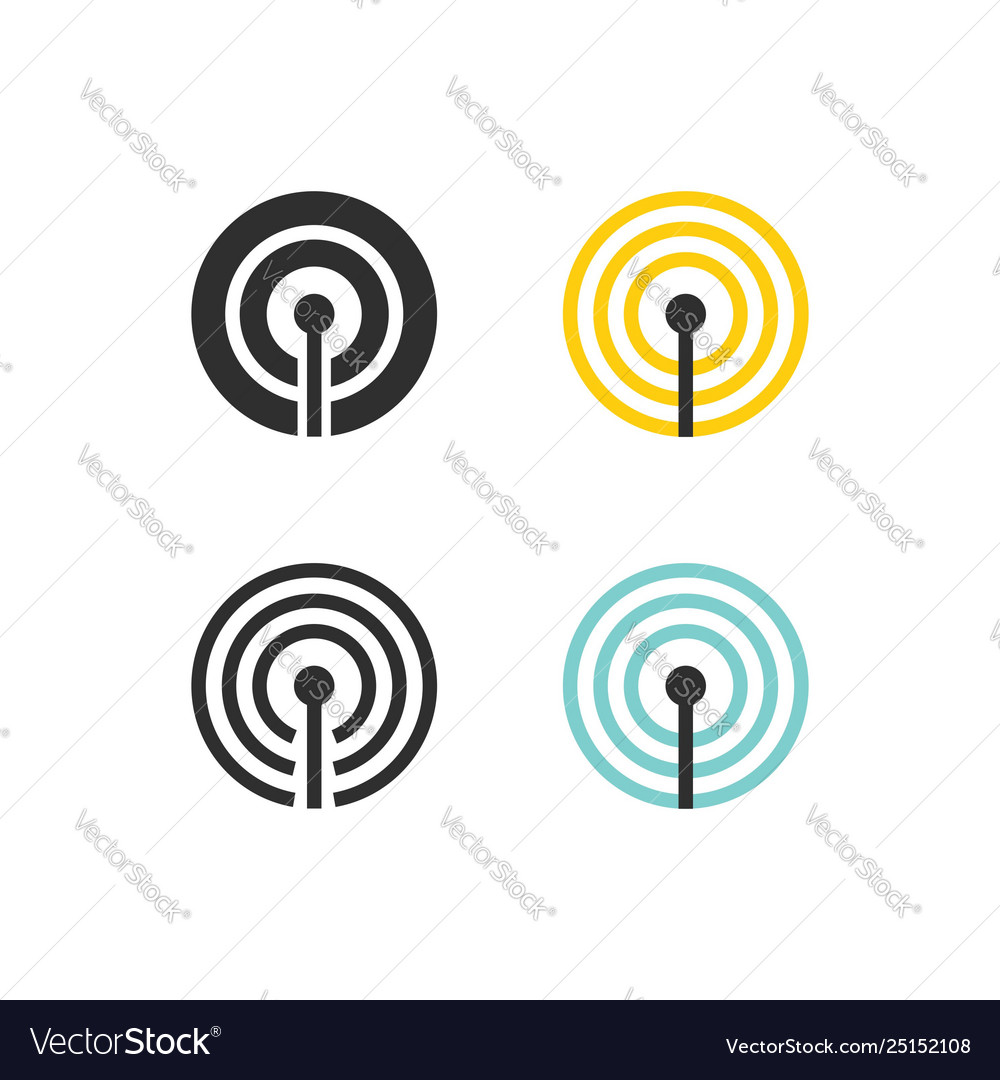 Wireless connection icon Royalty Free Vector Image