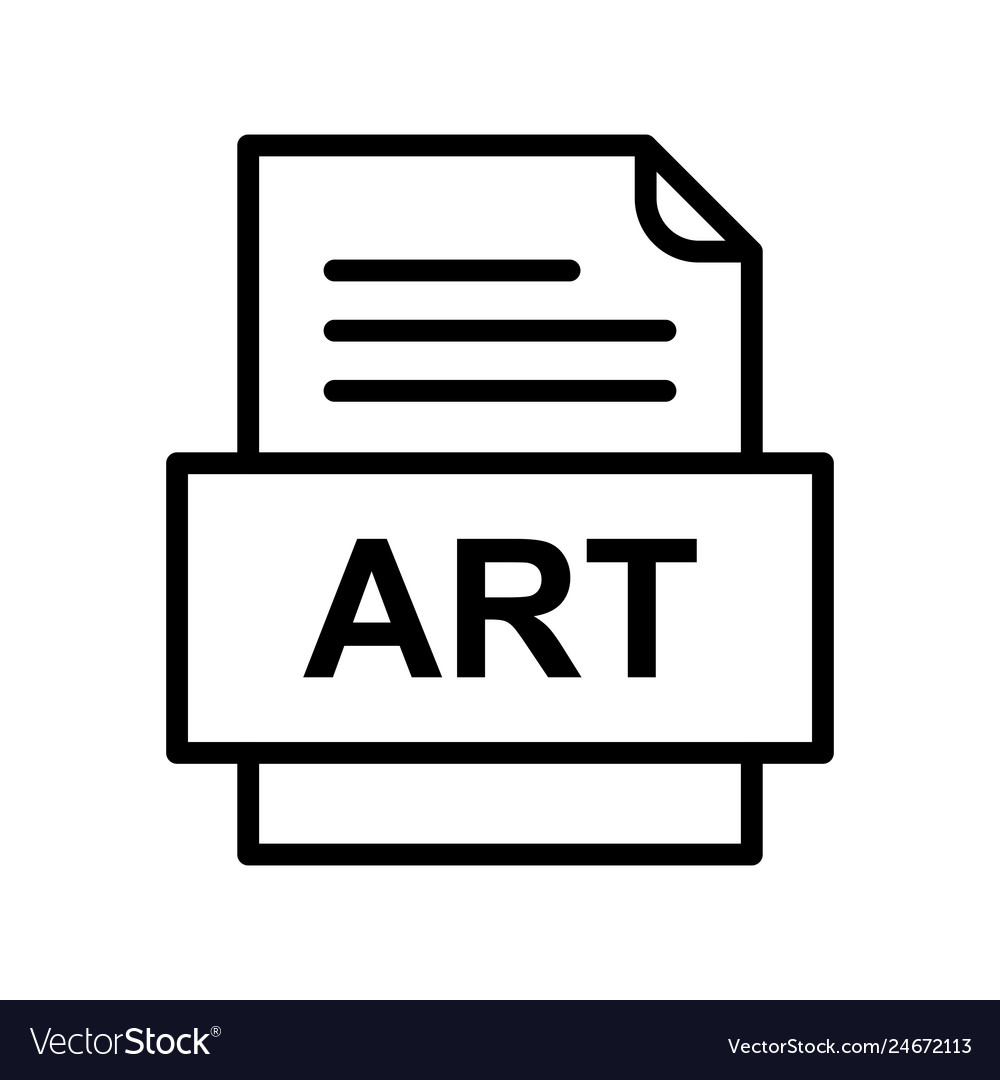 Art file document icon Royalty Free Vector Image