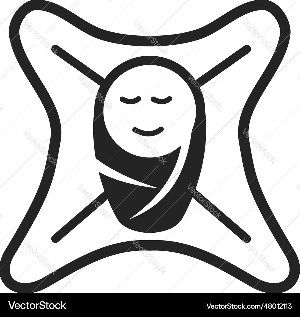 Baby logo template icon brand identity isolated Vector Image