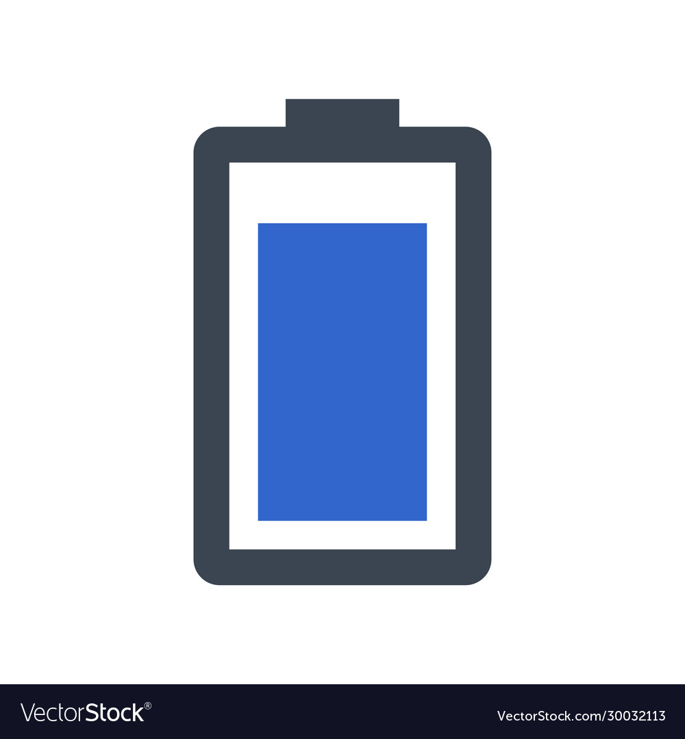 Battery level icon image Royalty Free Vector Image