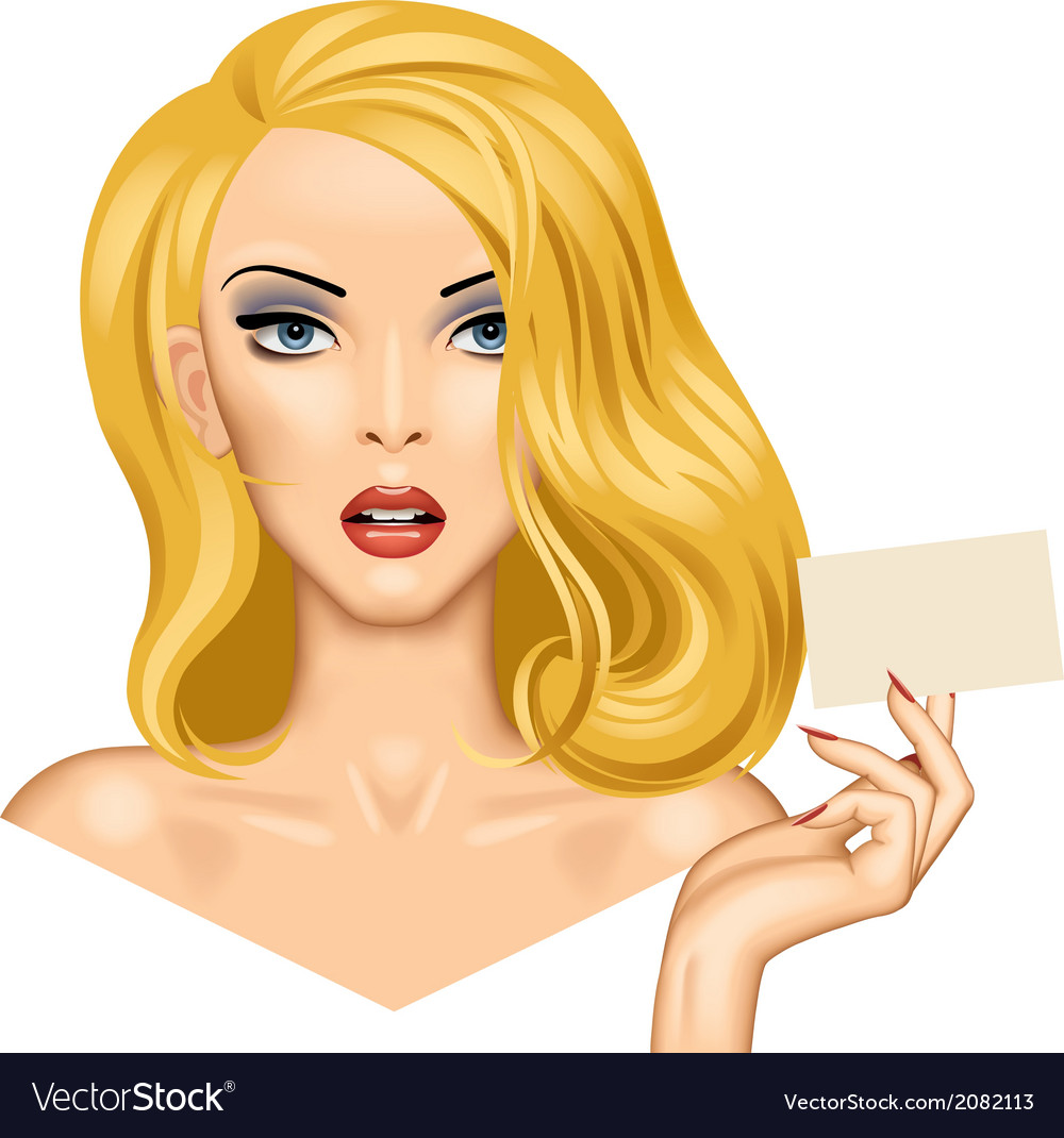 Blonde girl Royalty Free Vector Image - VectorStock Blonde girl Royalty Free Vector Image - VectorStock