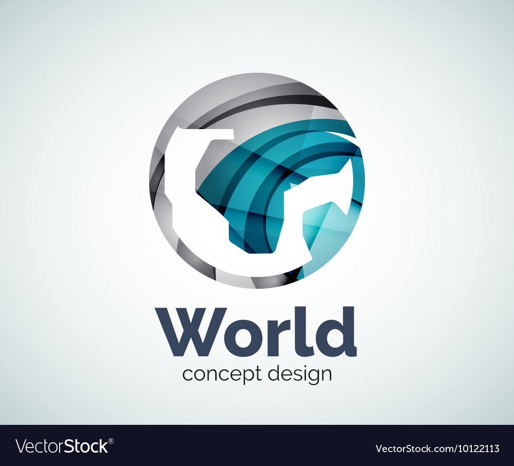 Earth logo template Royalty Free Vector Image - VectorStock