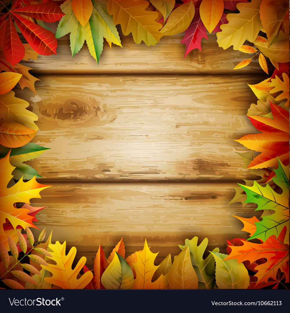 Fall background Royalty Free Vector Image - VectorStock