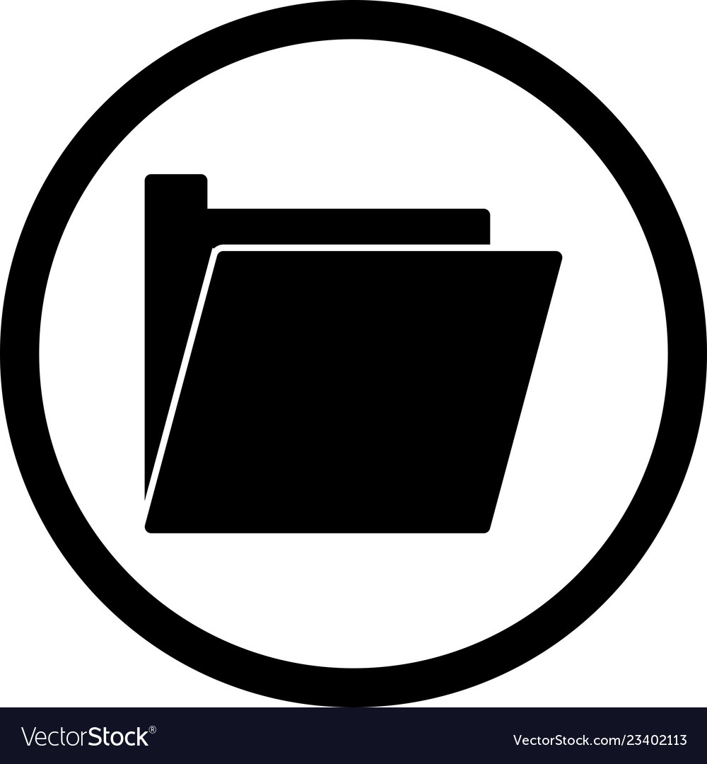 Folder icon Royalty Free Vector Image - VectorStock