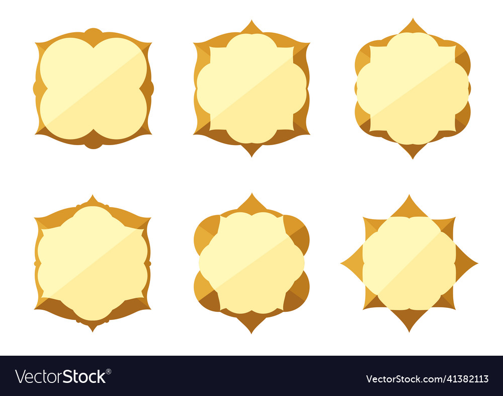 Golden frame Royalty Free Vector Image - VectorStock