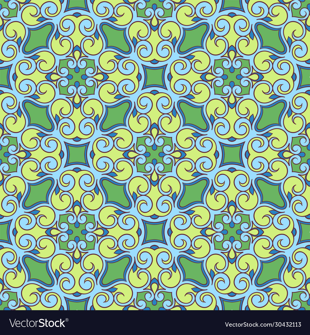 Green and blue pattern Royalty Free Vector Image