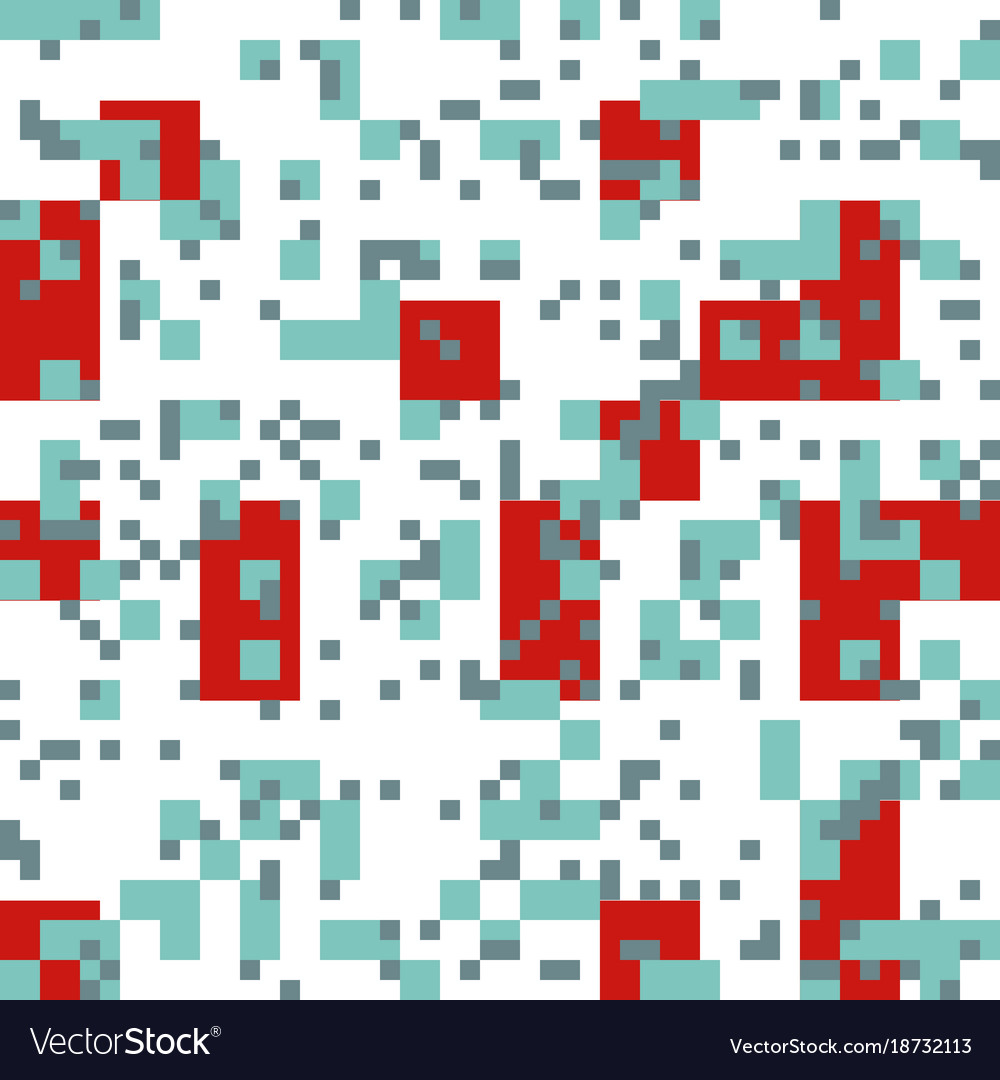 Knitted christmas abstract square pattern Vector Image