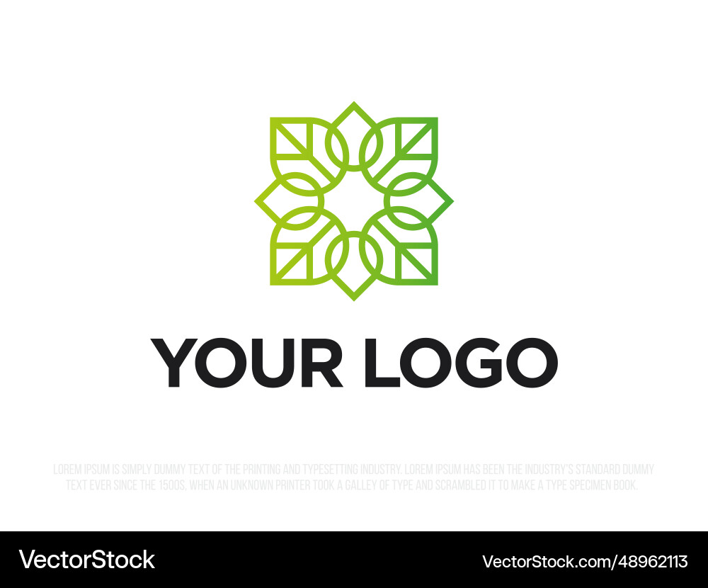 Modern professional logo in the form of an Vector Image