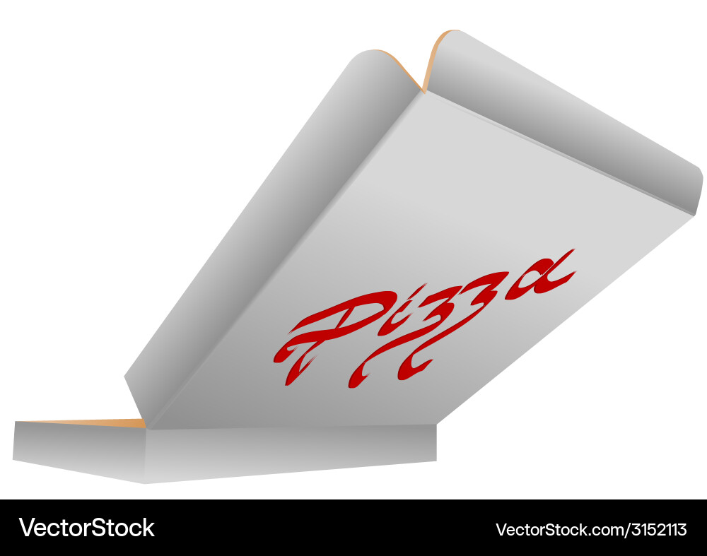 Pizza box Royalty Free Vector Image - VectorStock