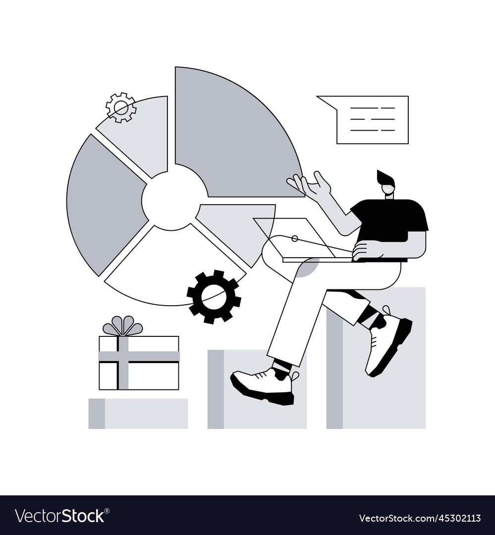 Product strategy abstract concept Royalty Free Vector Image