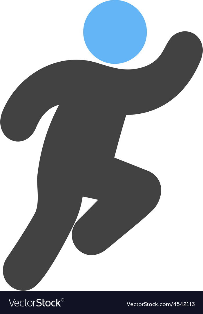 Running person Royalty Free Vector Image - VectorStock