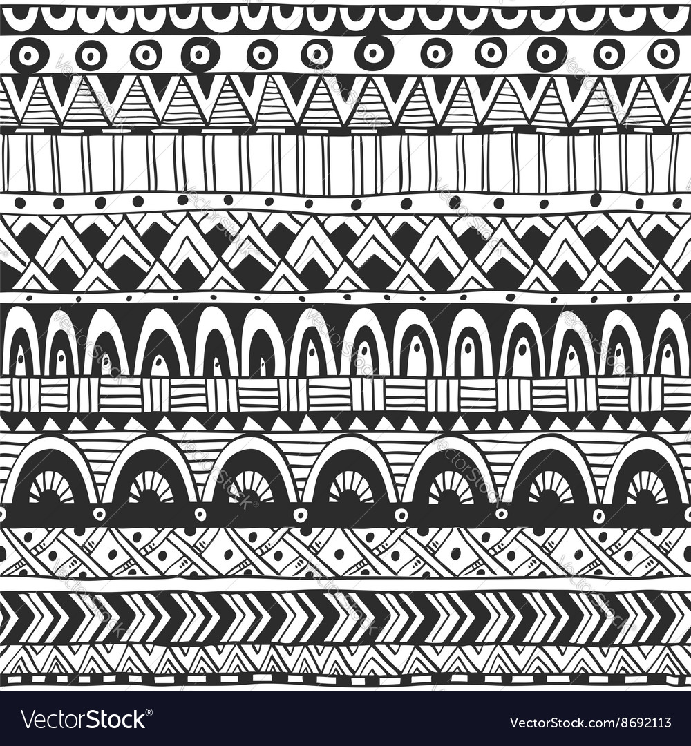 Seamless ornament from the geometric elements Vector Image