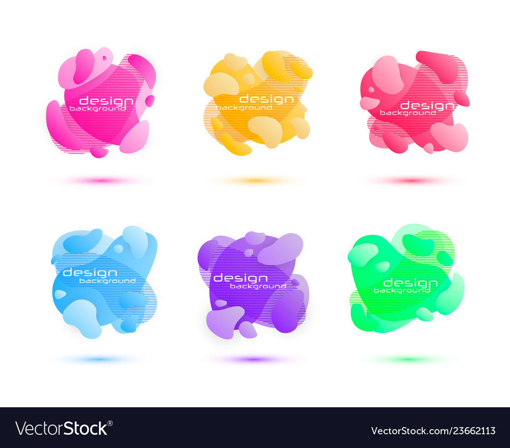 Set of gradient banners Royalty Free Vector Image