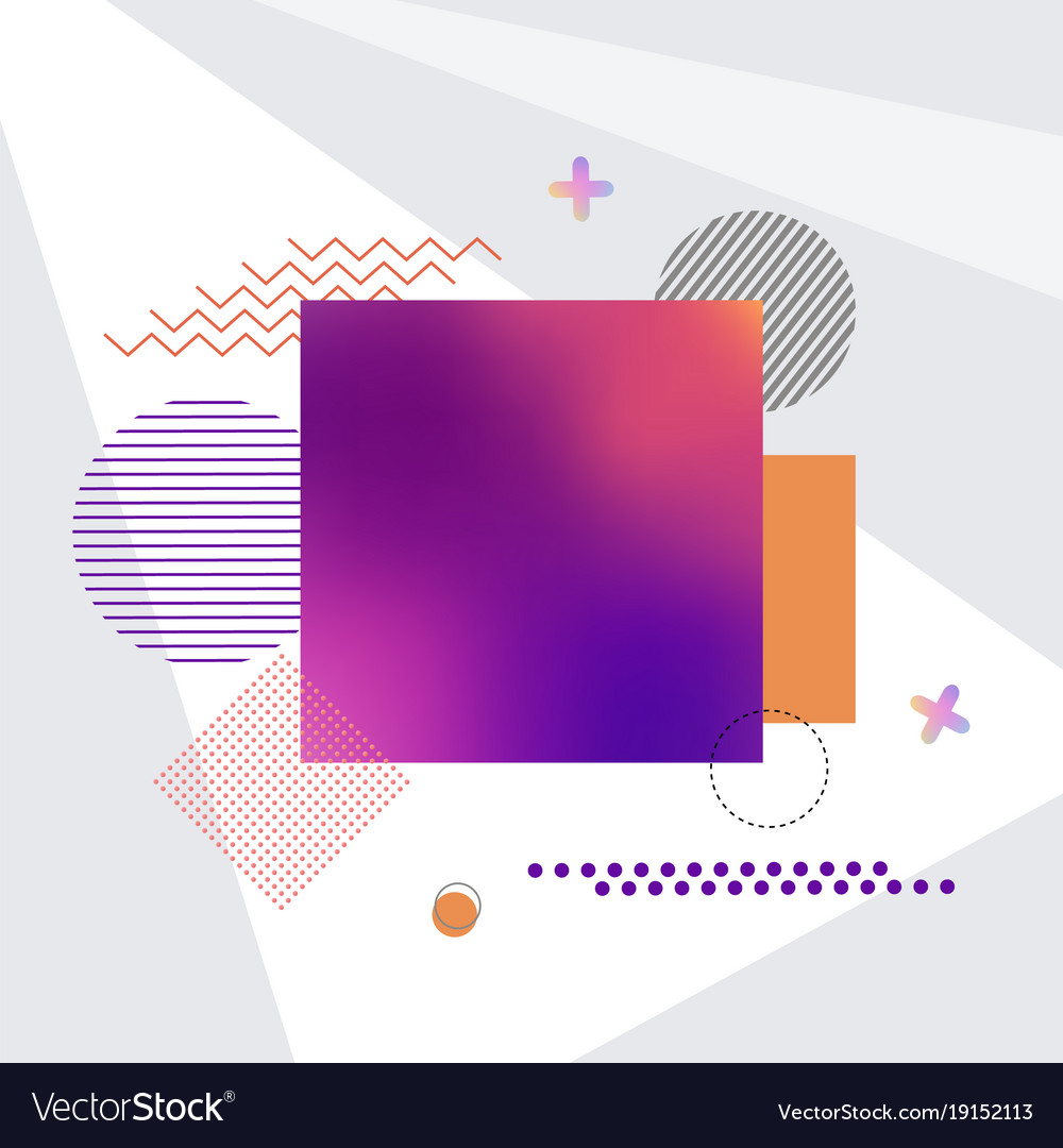 Square and other shapes Royalty Free Vector Image