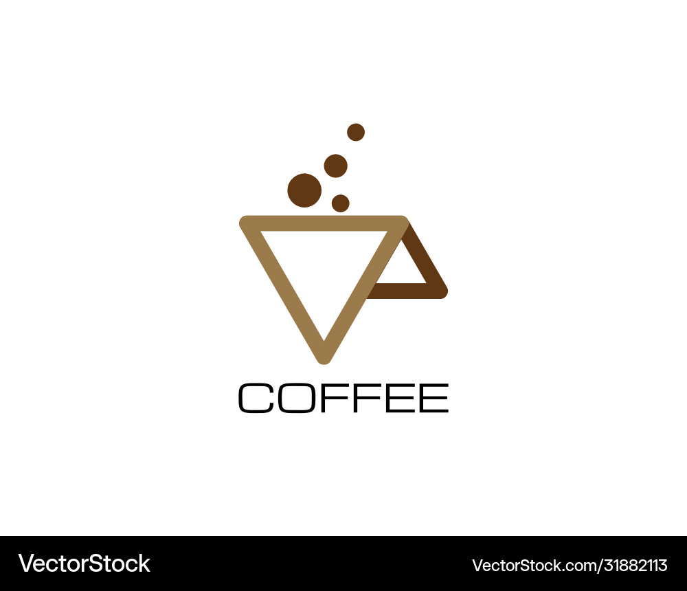 Unique lovely logo coffee shop in modern concept Vector Image
