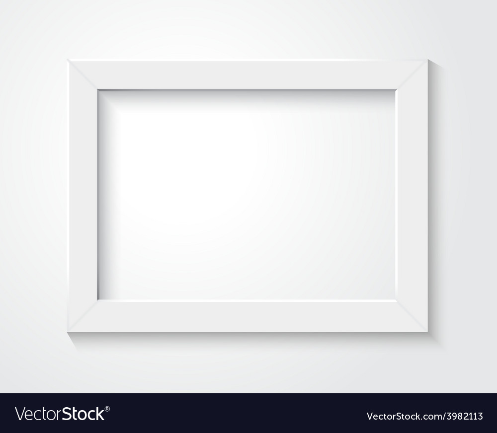 White frame Royalty Free Vector Image - VectorStock