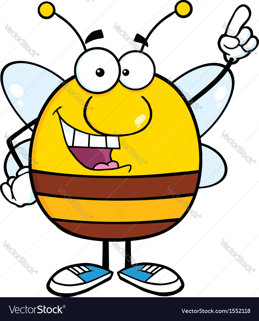 Bee Cartoon Royalty Free Vector Image - VectorStock