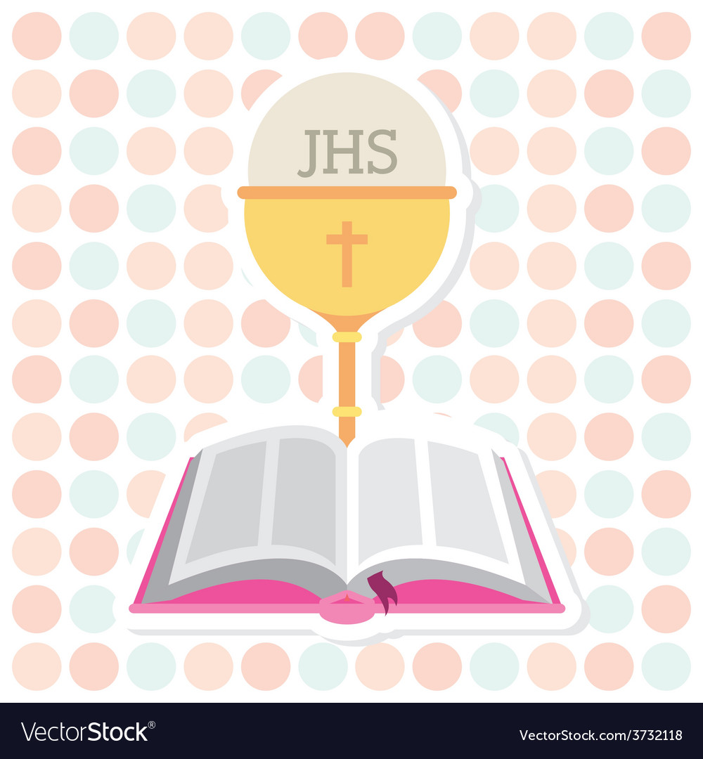 First communion Royalty Free Vector Image - VectorStock