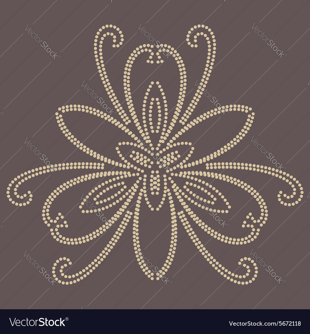 Floral abstract pattern Royalty Free Vector Image