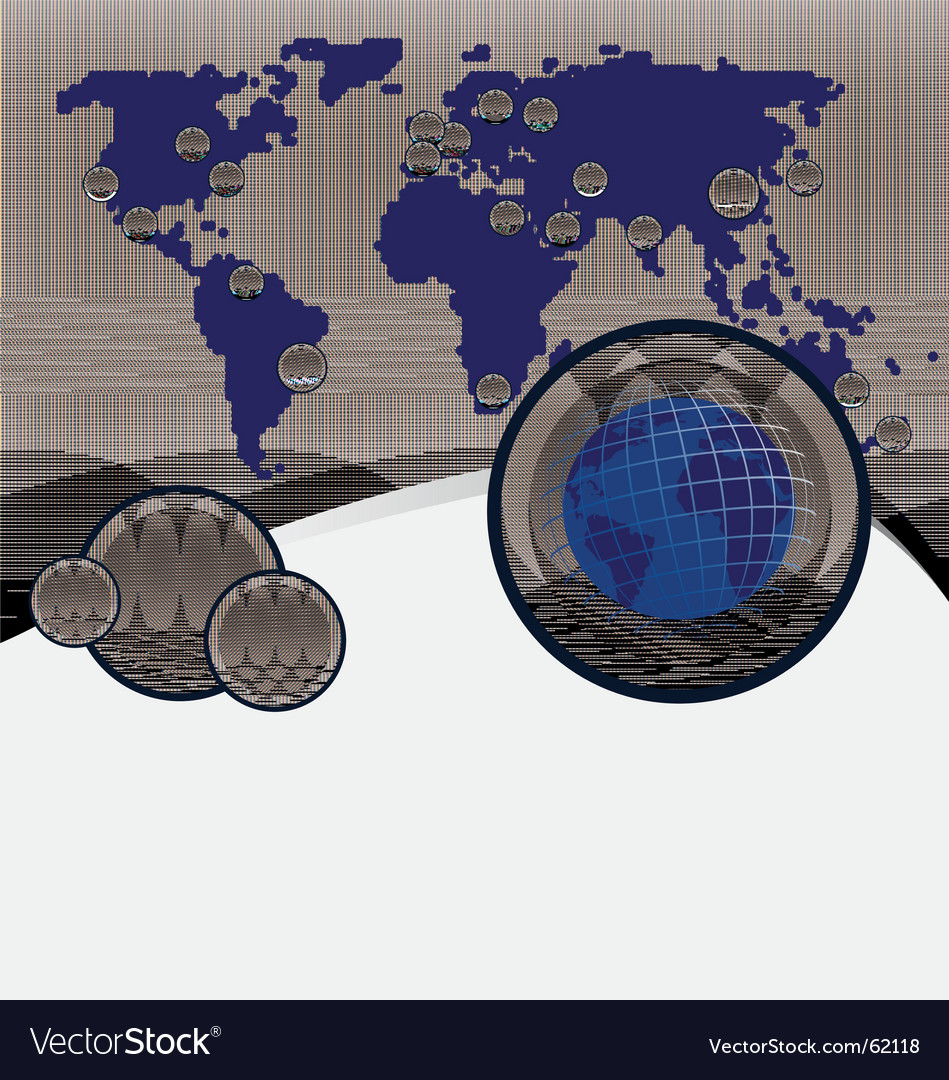 Global design background Royalty Free Vector Image