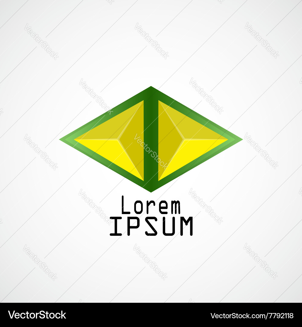 Logo rhombus Royalty Free Vector Image - VectorStock