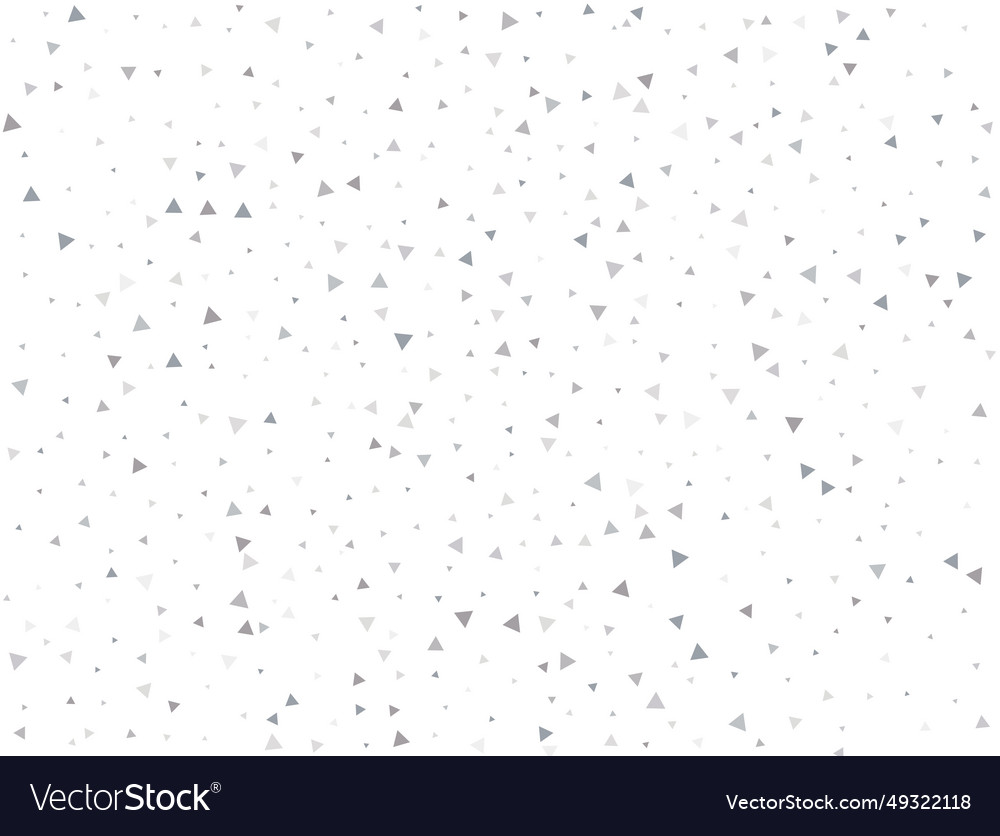 Luxury light silver triangular glitter confetti Vector Image