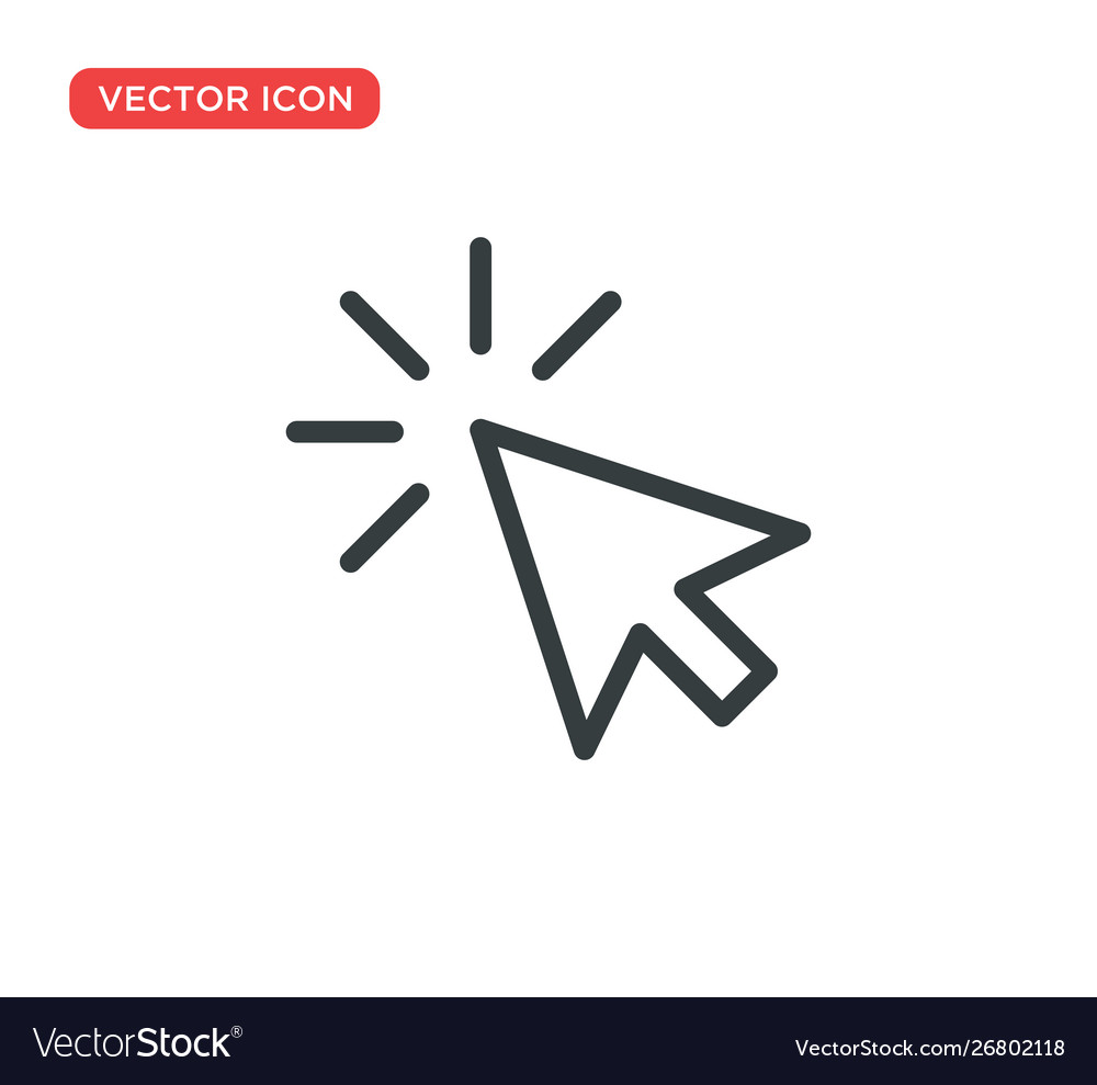 Pointer cursor icon design Royalty Free Vector Image