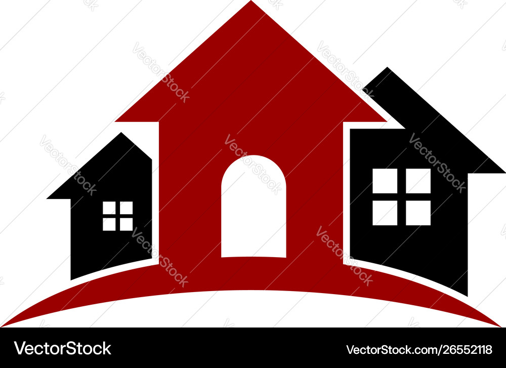 Real estate home property design template Vector Image