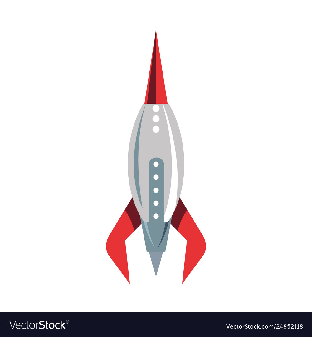 Rocket spaceship exploration Royalty Free Vector Image