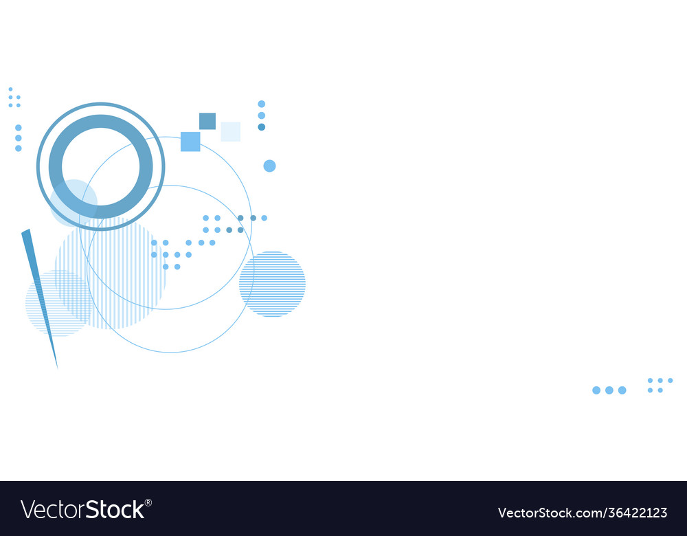 Abstract tech background with simple object Vector Image