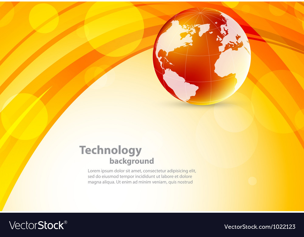 Background with globe Royalty Free Vector Image
