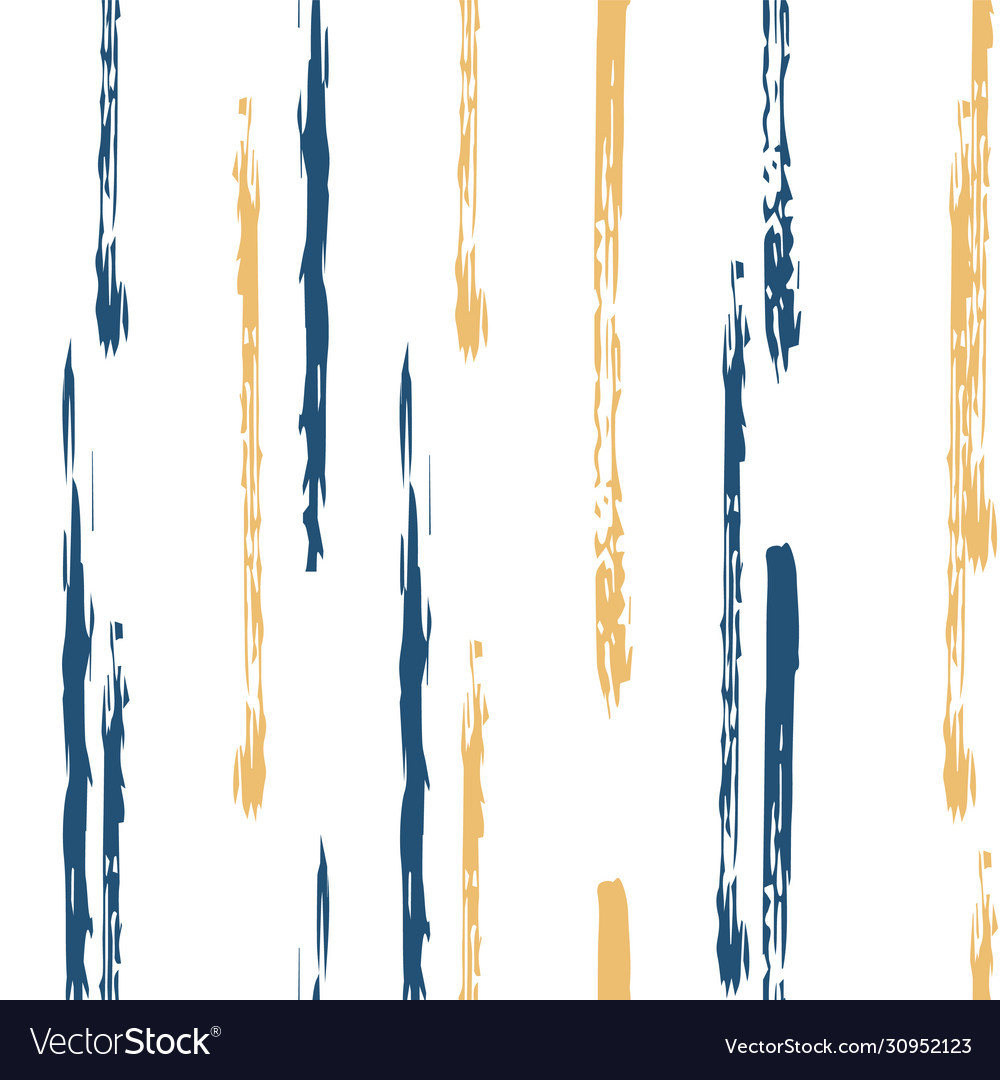 Blue graphic line seamless pattern paint Vector Image