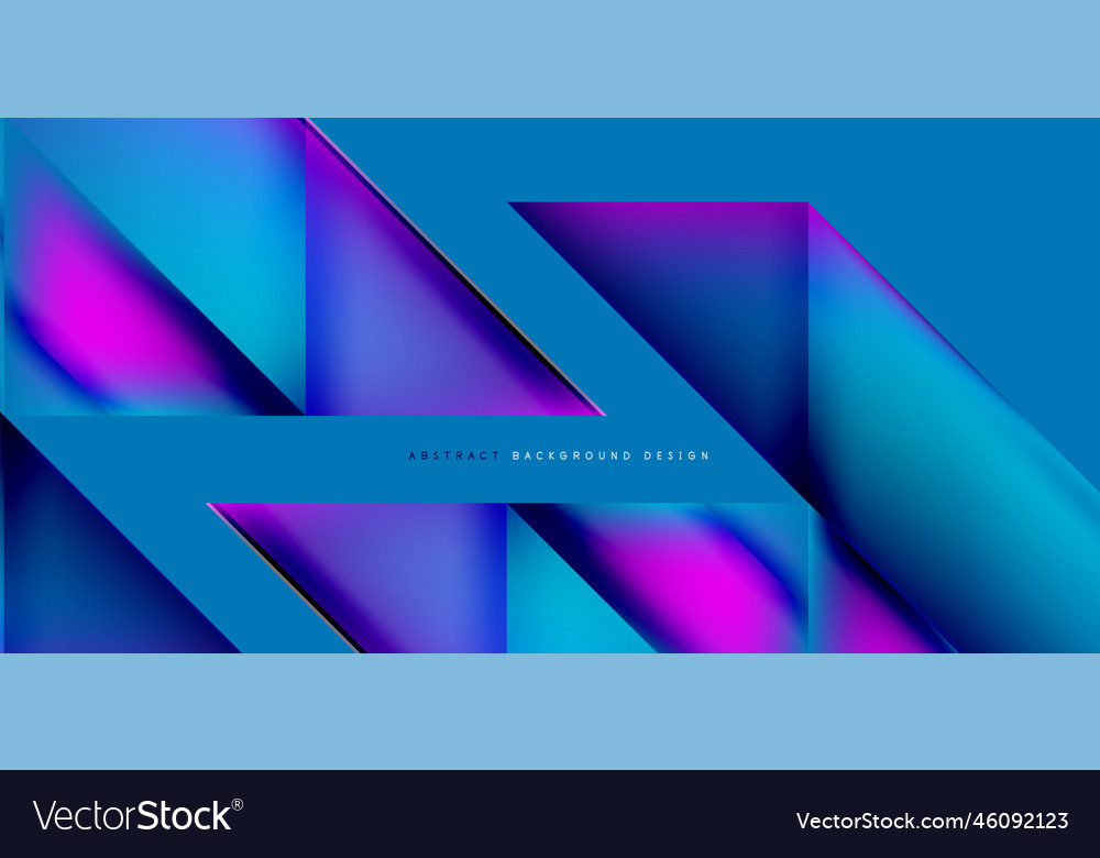 Dynamic triangle design with fluid gradient colors