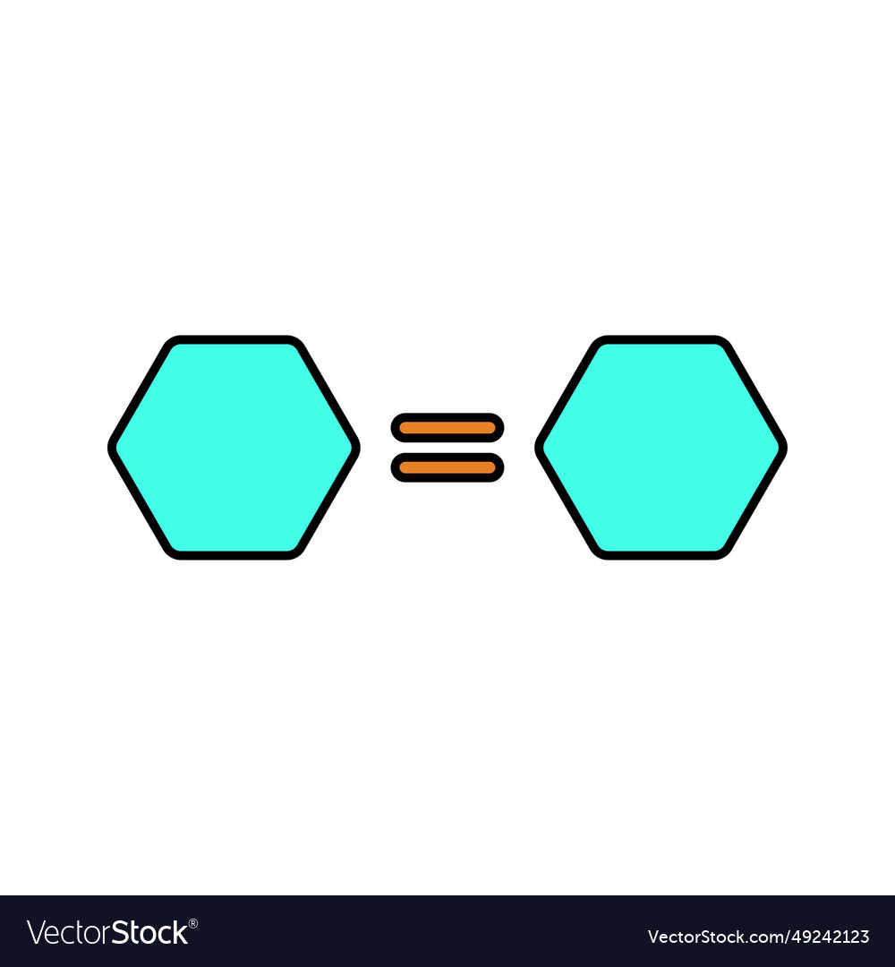 Equal same icon Royalty Free Vector Image - VectorStock