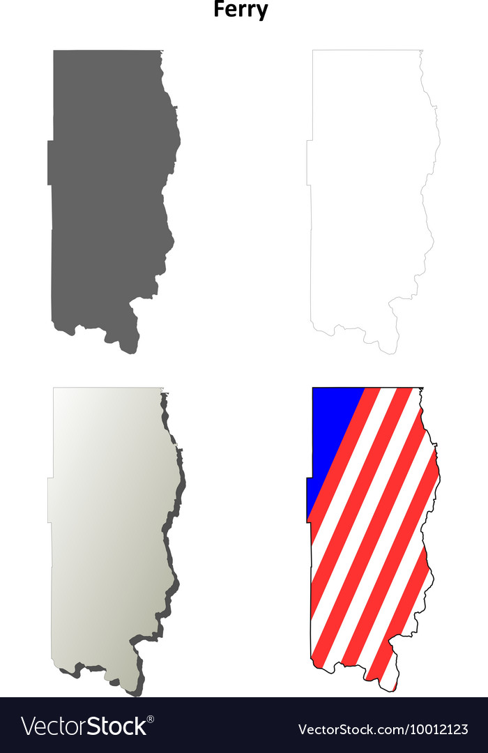 Ferry map icon set Royalty Free Vector Image - VectorStock