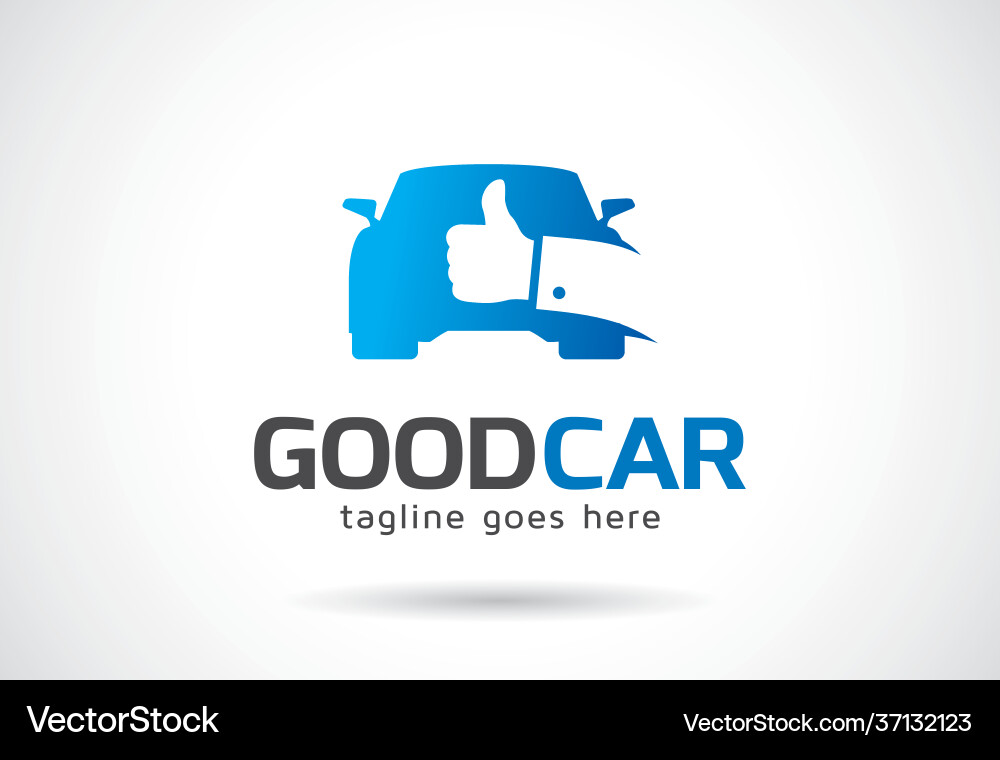 Good car logo template design emblem Royalty Free Vector