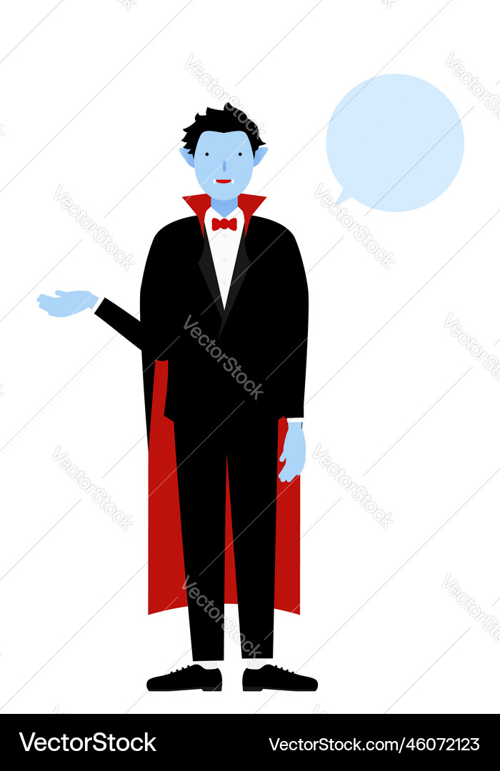 Halloween costume pose of a man dressed Royalty Free Vector