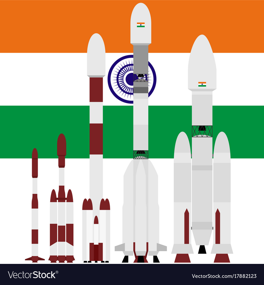 Indian spacecraft Royalty Free Vector Image - VectorStock