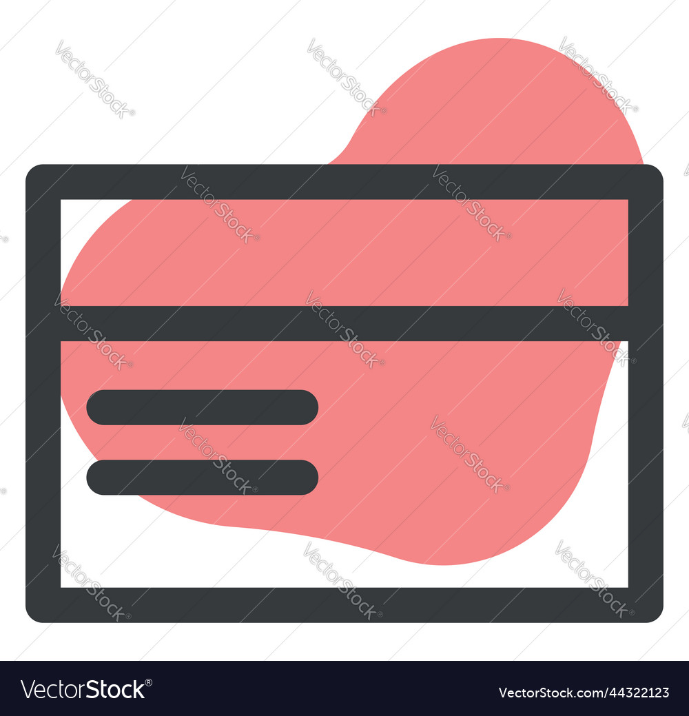 Interface card on a white background Royalty Free Vector