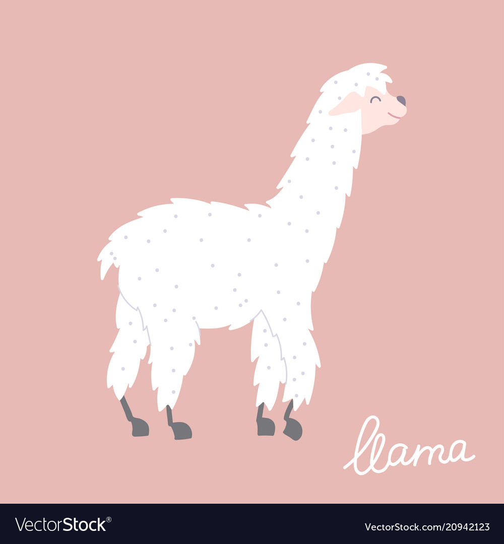 Llama Royalty Free Vector Image - VectorStock