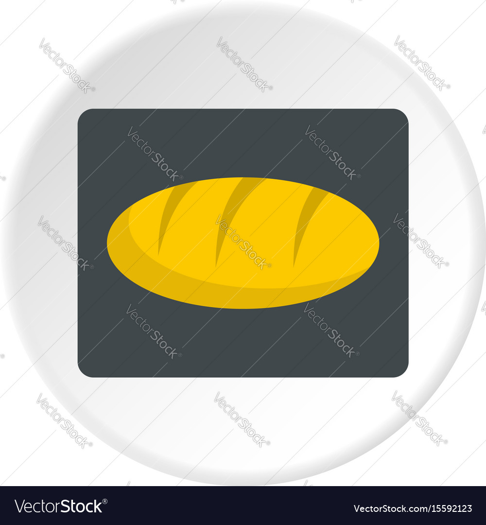 Loaf bread icon circle Royalty Free Vector Image