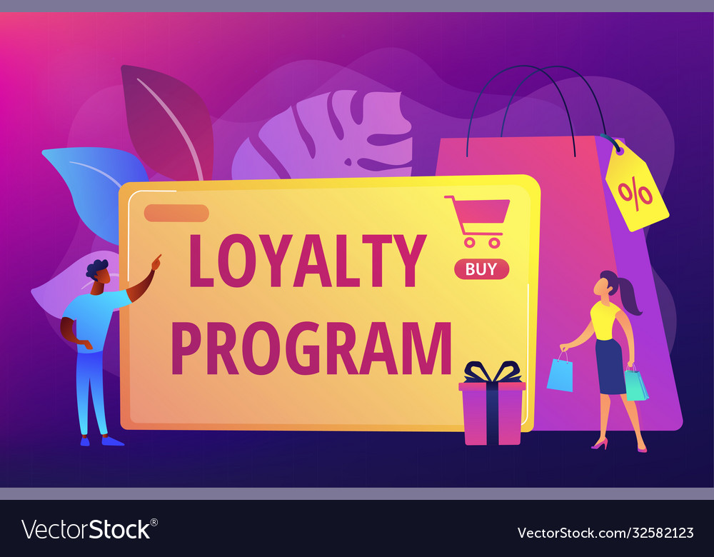 Loyalty program concept Royalty Free Vector Image