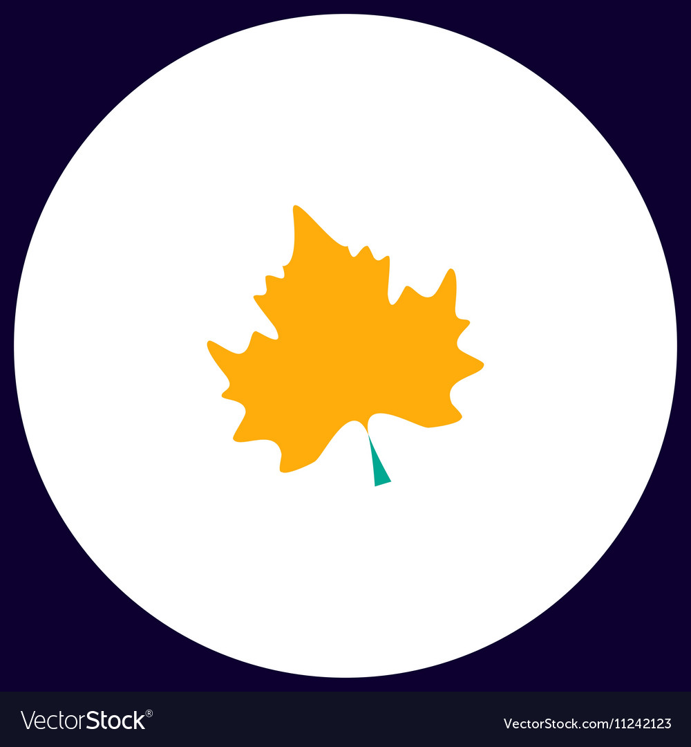 Maple leaf computer symbol Royalty Free Vector Image