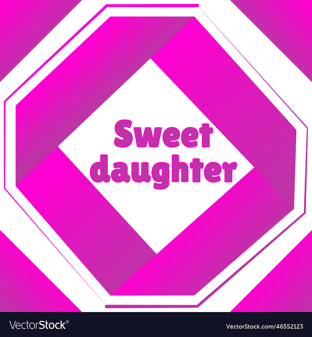 Sweet daughter Royalty Free Vector Image - VectorStock