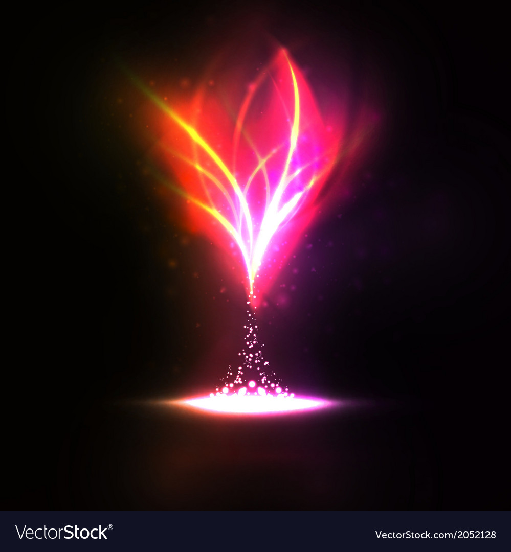 Abstract eps10 creative dynamic magic fire Vector Image